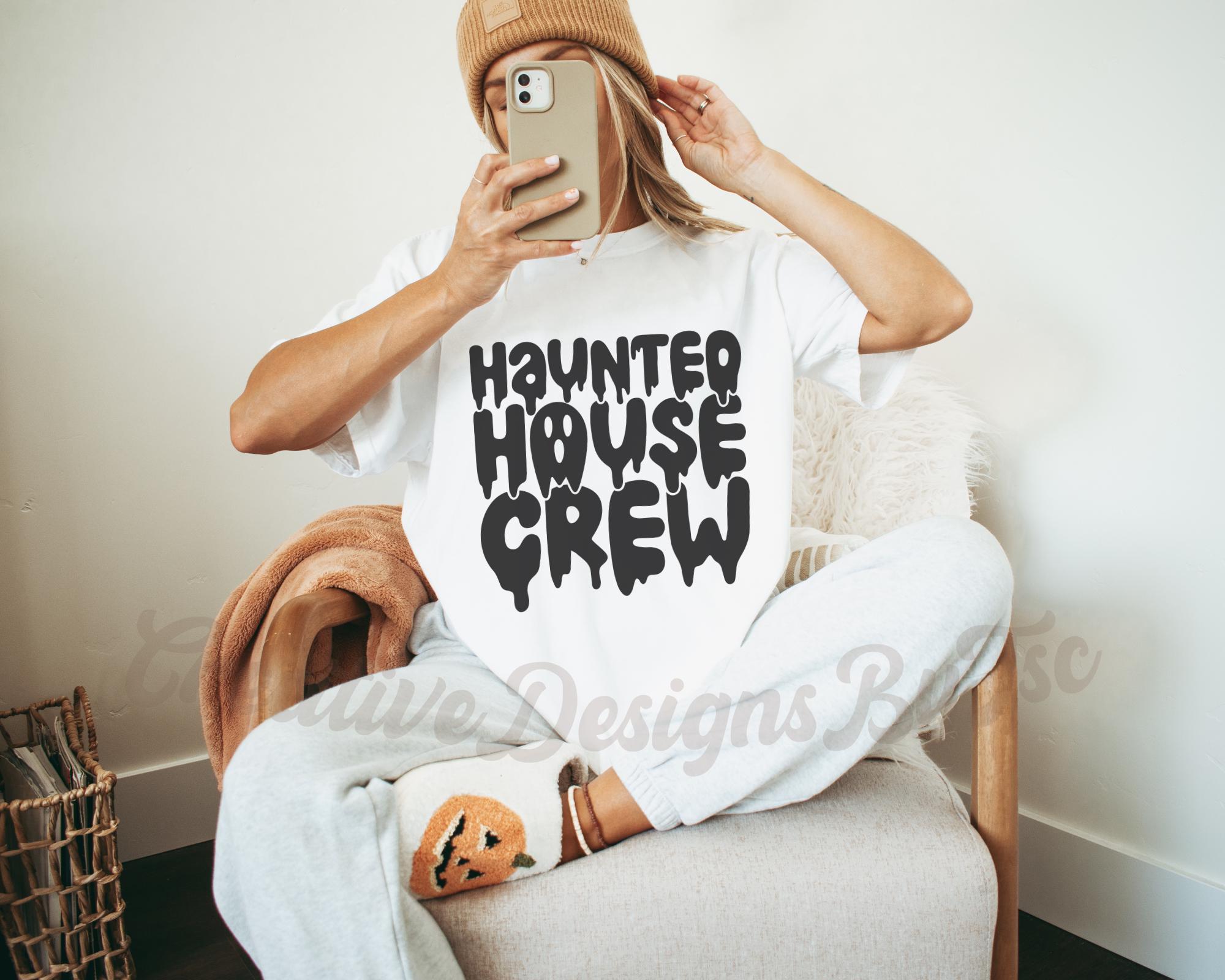 Haunted House Crew SVG PNG PDF, Retro Halloween Svg, Scare Crew Svg Png ...