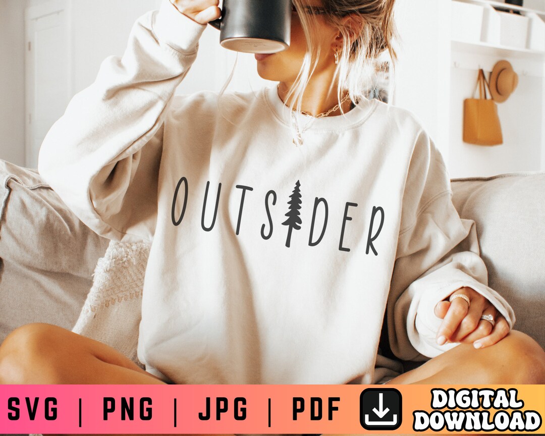 Outsider SVG PNG PDF, Hiking Svg Png, Outdoors Sublimation, Nature Svg ...