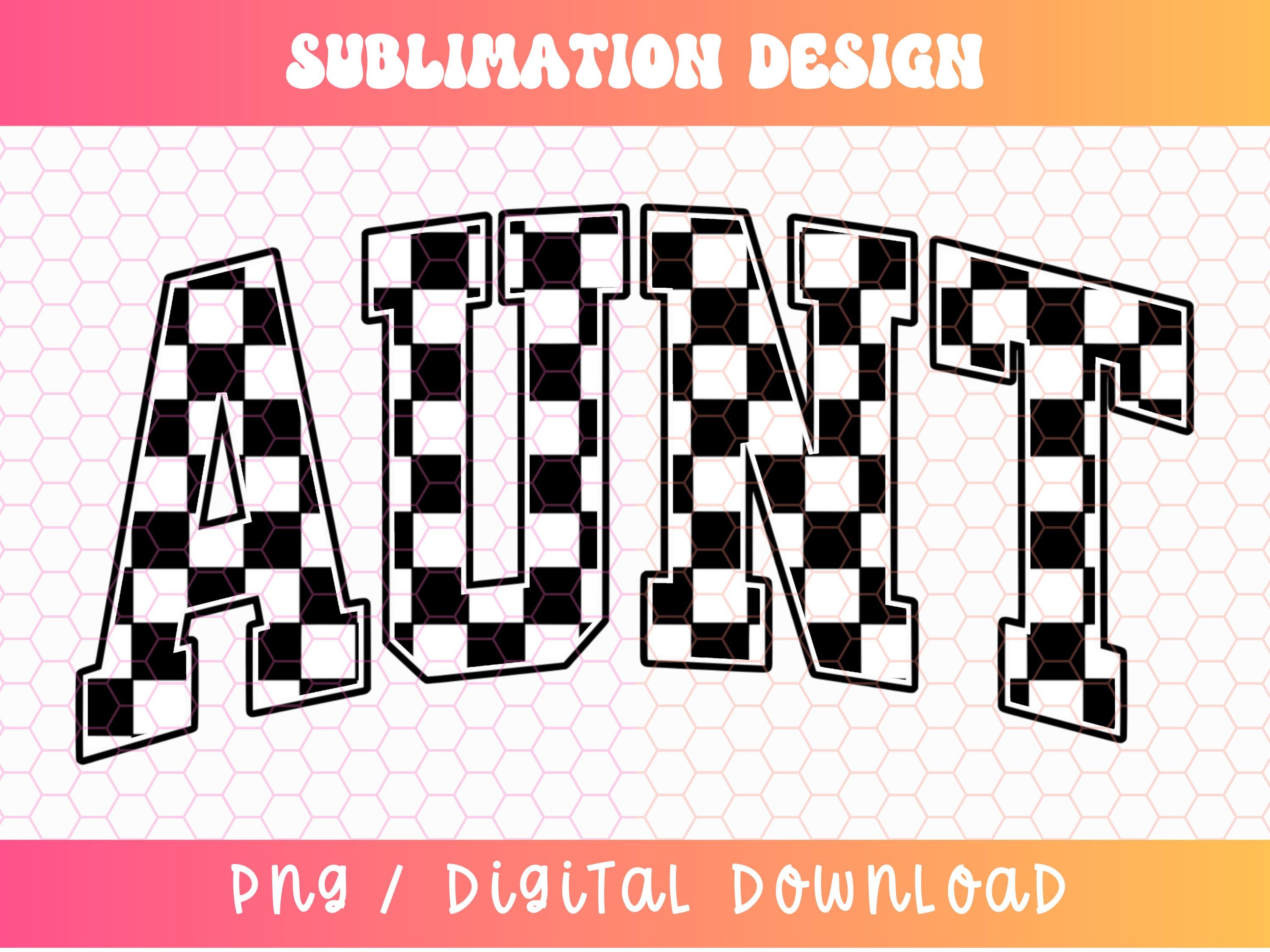 Aunt PNG, Checkered Aunt Png, Varsity Png, Black and White Checkered ...