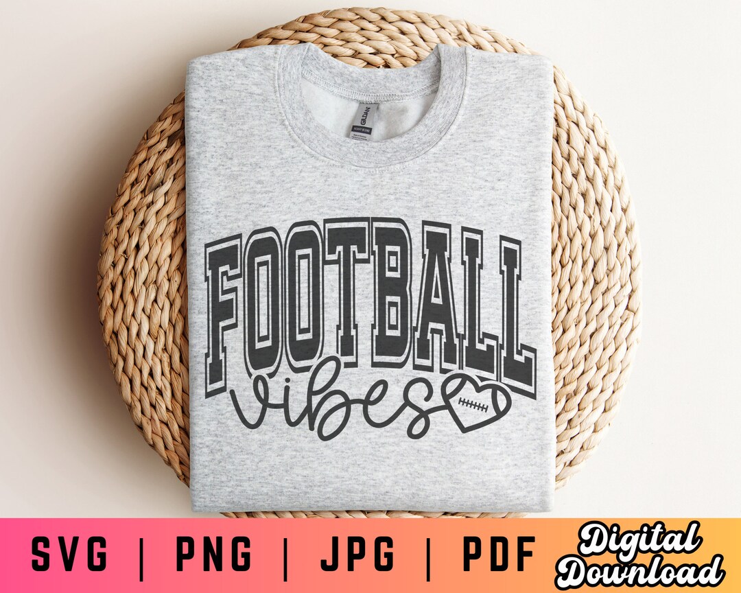 Football Vibes SVG PNG, Varsity Football Svg Png, Game Day Shirt Svg ...