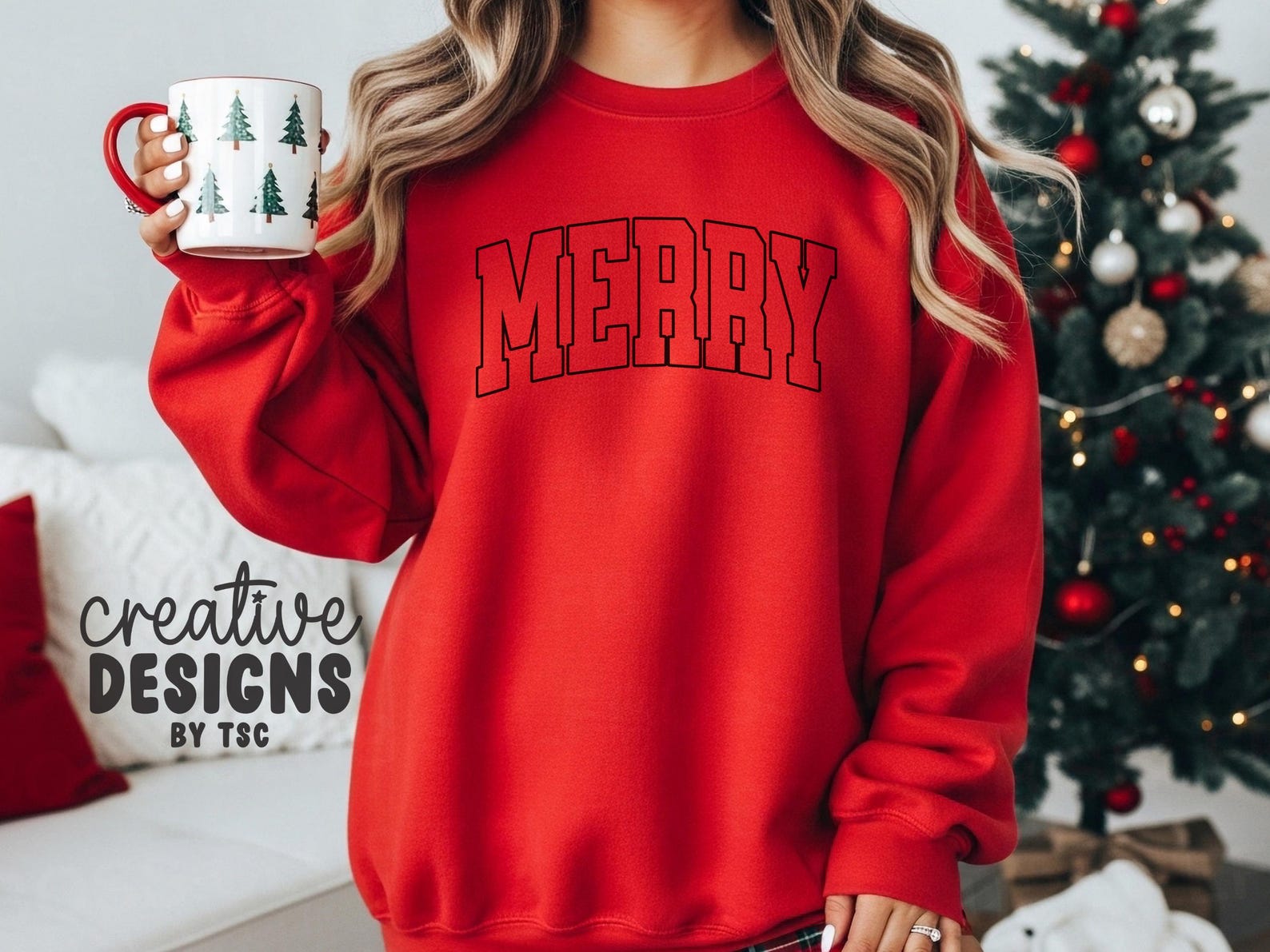 Merry Outline SVG PNG, Merry Svg Png, Varsity Svg Png, Christmas ...