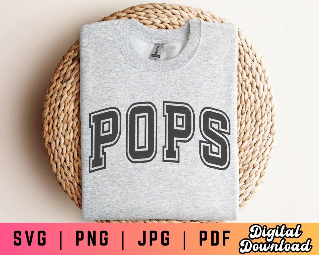 Buy Pops SVG PNG, Pops Varsity Svg Png, Pops Shirt Svg Png, Pops ...