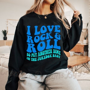 I Love Rock and Roll SVG PNG, Graphic Tee Svg Png, Rock and Roll Svg ...