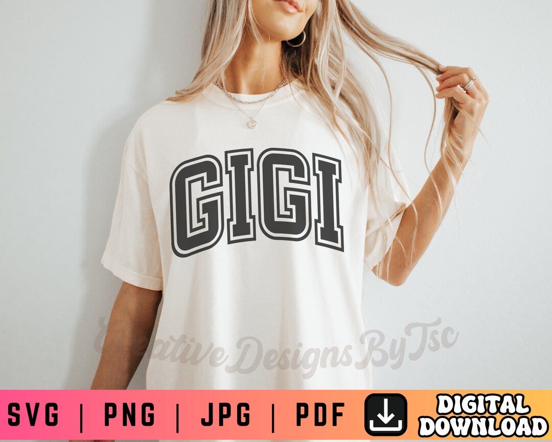 Gigi SVG PNG PDF, Grandma Svg Png, Varsity Svg Png, Great Grandma Svg ...