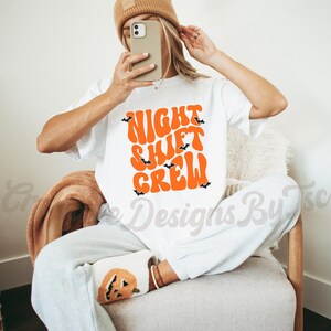 Night Shift Crew SVG PNG, Nurse Halloween Svg Png, Nursing Svg Png ...