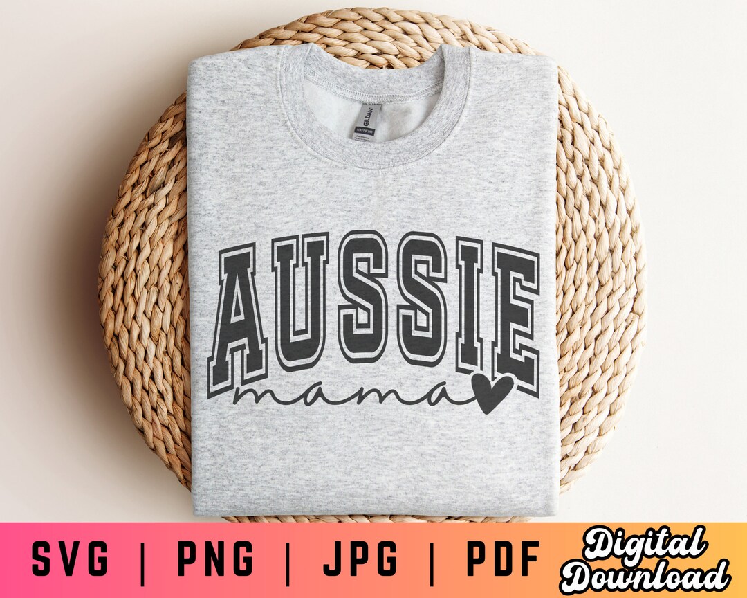 Aussie Mama SVG PNG PDF, Dog Mom Svg, Australian Shepherd Svg Png ...