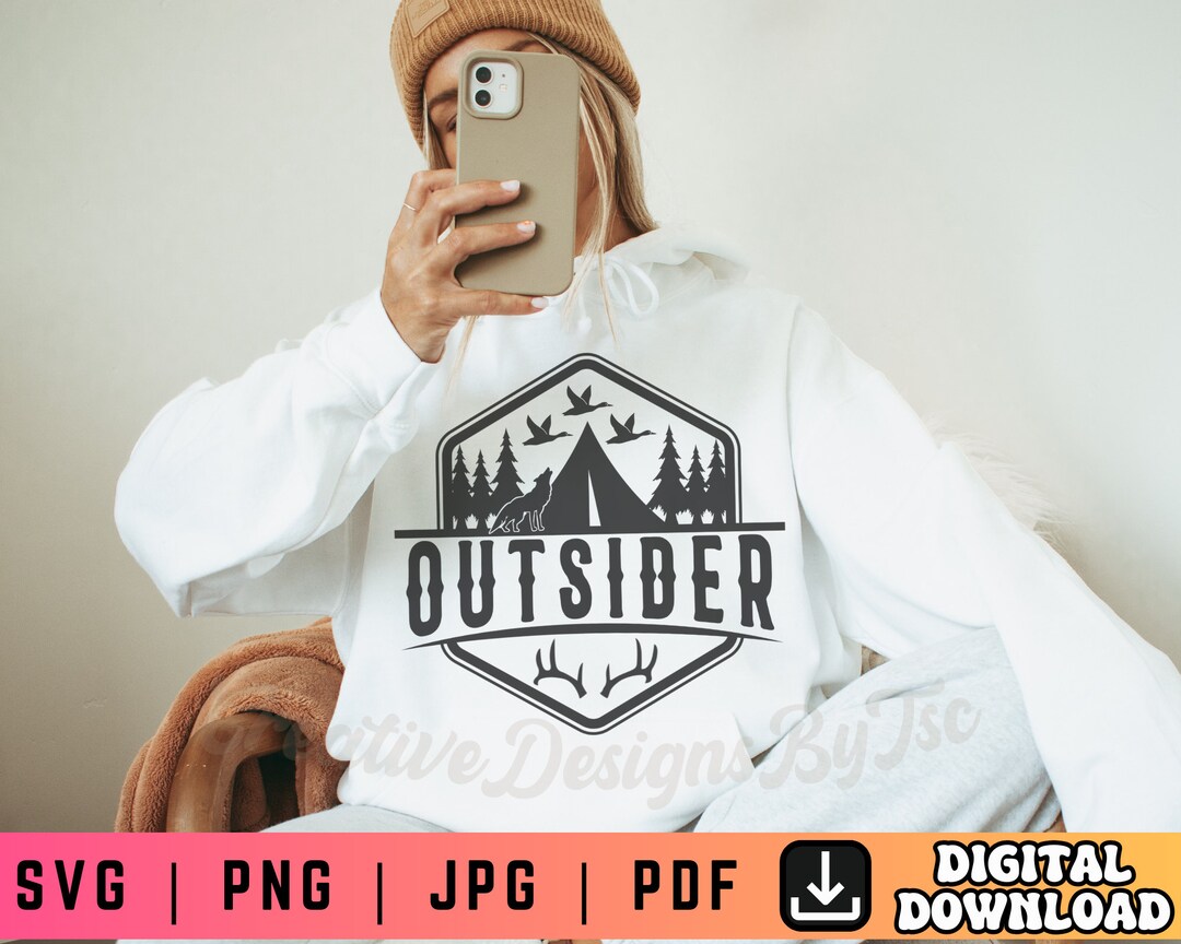 Outsider SVG PNG PDF, Hiking Svg Png, Outdoors Sublimation, Nature Svg ...