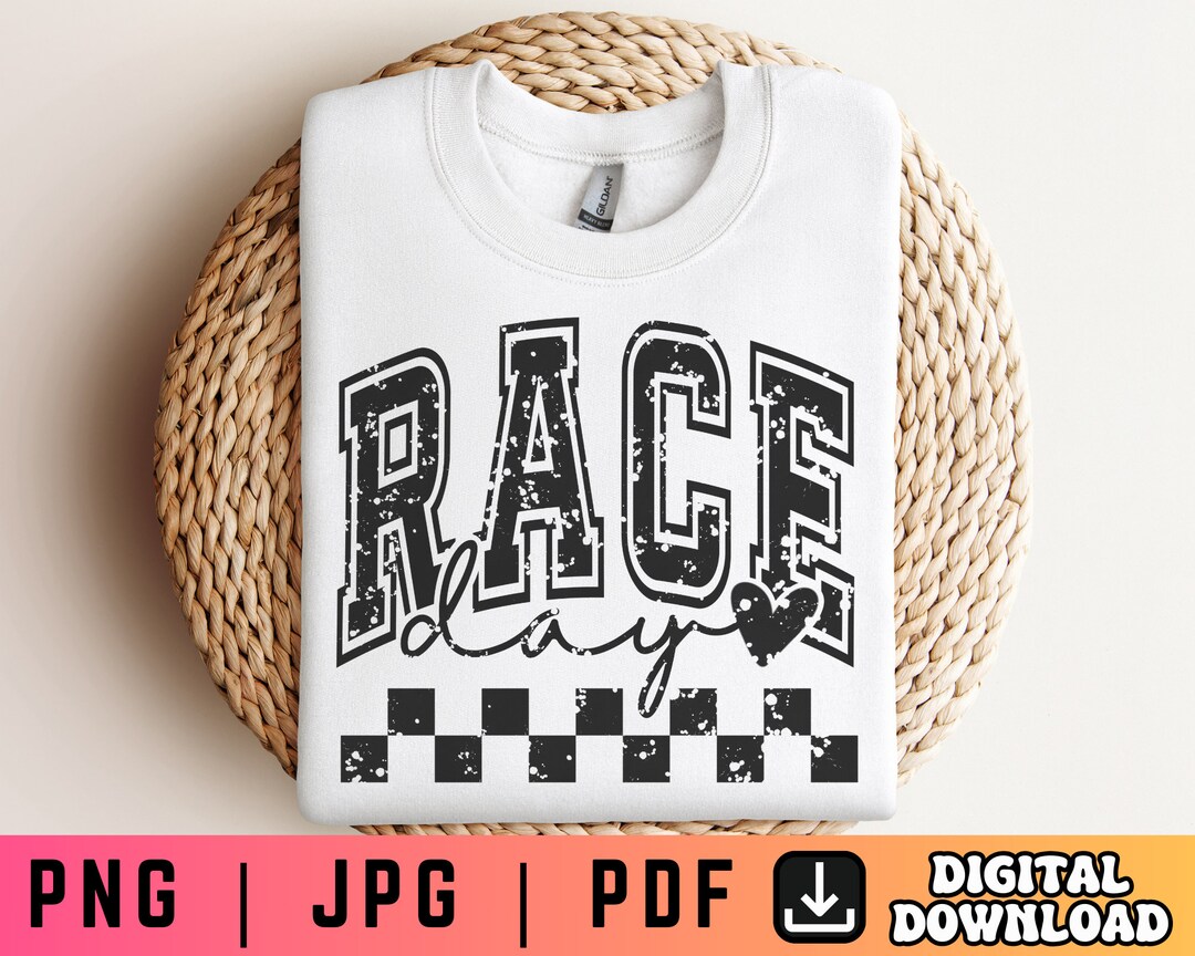 Race Day PNG PDF, Race Day Vibes Png, Distressed Png, Checkered Racing ...