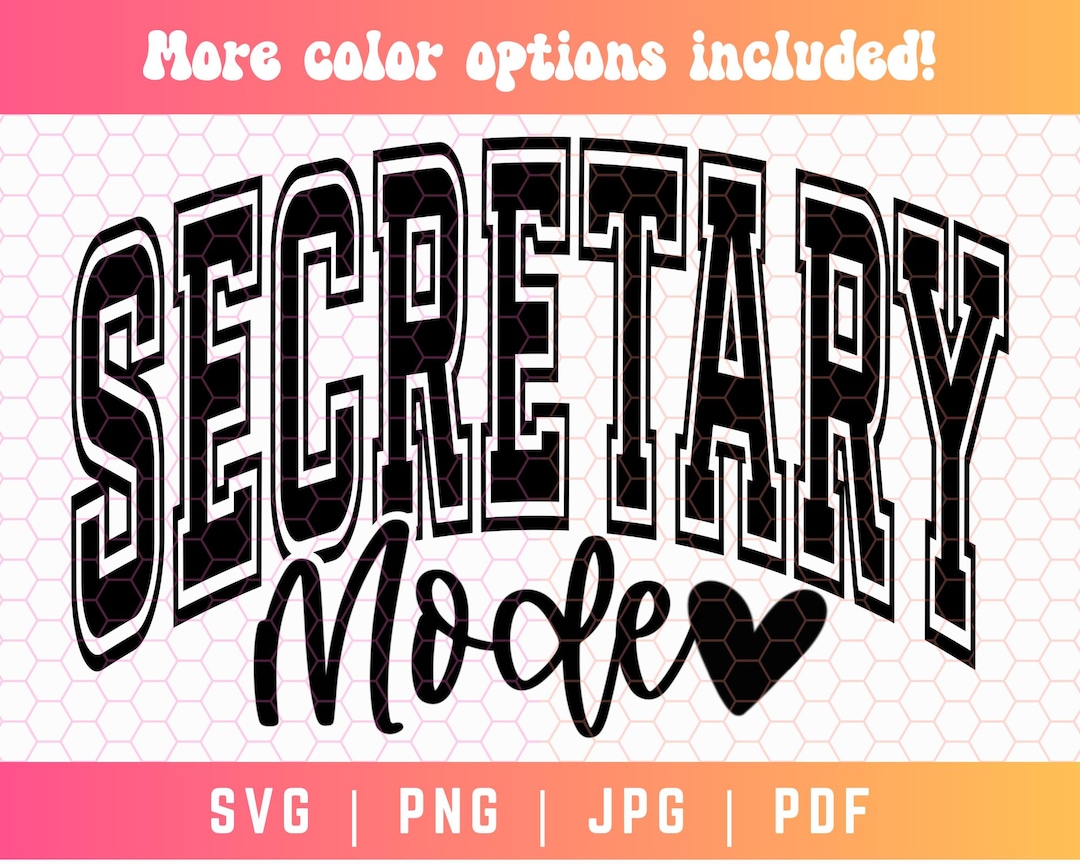 Secretary Mode SVG PNG, Office Assistant Svg Png, School Secretary Svg ...