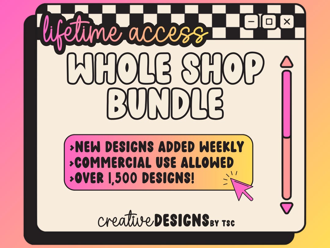 Whole Shop SVG PNG Bundle, Entire Shop Bundle, Mega Bundle, Commercial ...