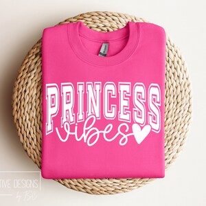 Princess Vibes SVG PNG PDF, Princess Svg Png, Birthday Princess Svg Png ...
