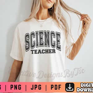 Science Teacher SVG PNG, Varsity Svg Png, Teacher Shirt Svg Png ...