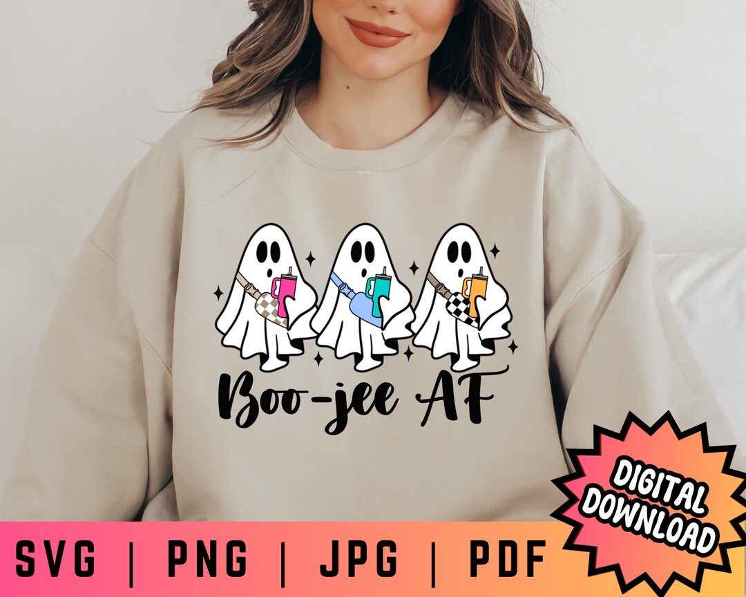 Cute Ghost Svg, Boujee Ghost Png, Boojee Svg, Halloween Ghost Svg ...