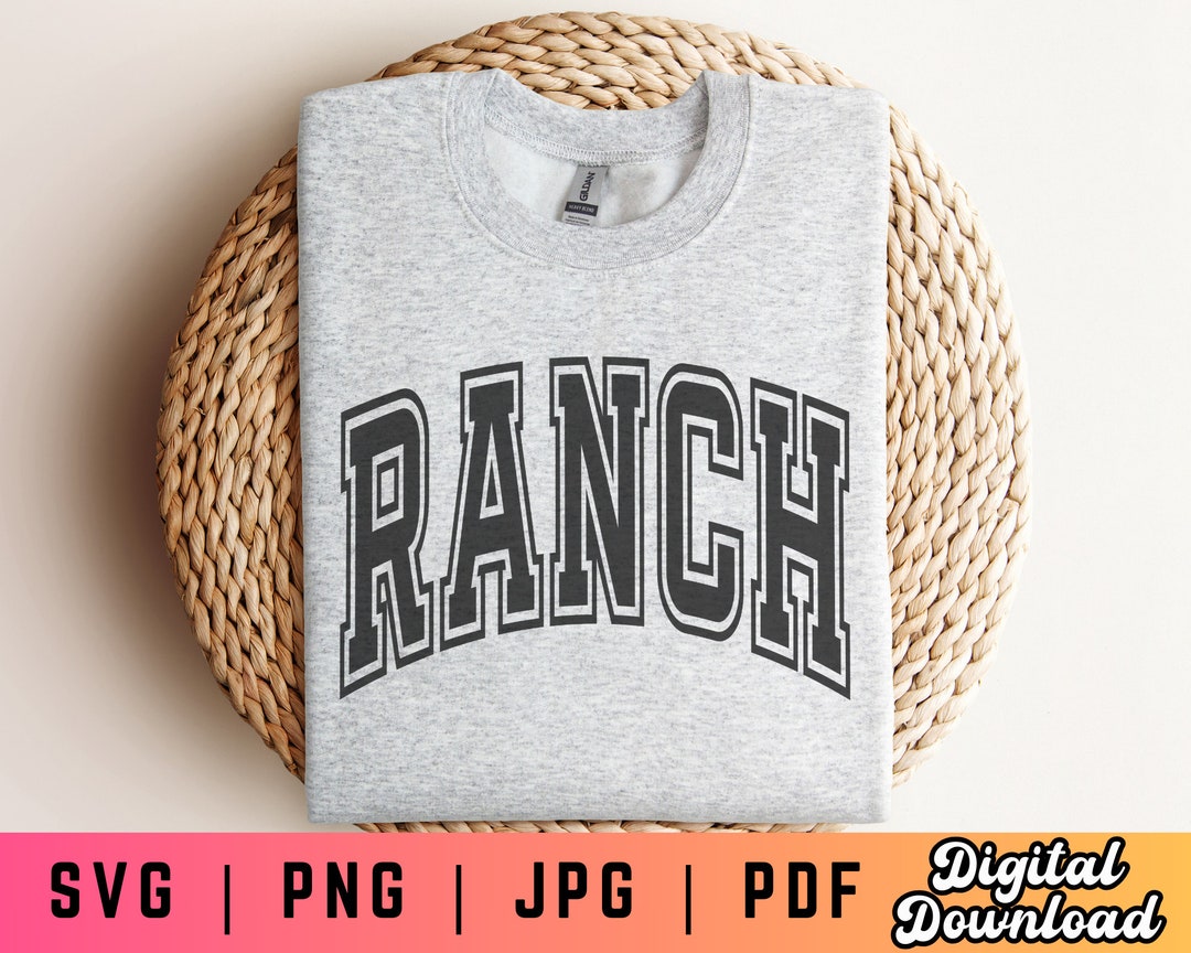 Ranch SVG PNG PDF, Varsity Svg Png, Ranch Lover Svg Png, Ranch Shirt ...