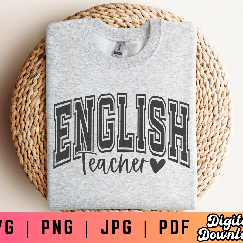 English Teacher Svg - Etsy
