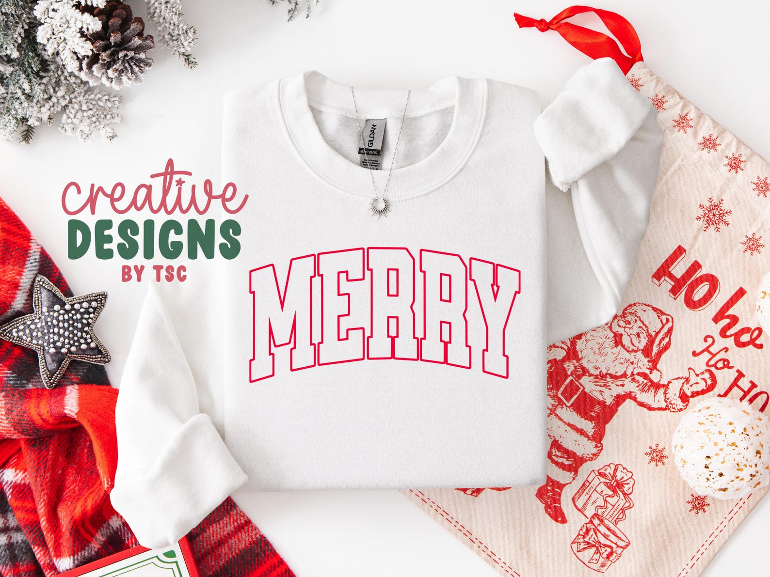 Merry Outline SVG PNG, Merry Svg Png, Varsity Svg Png, Christmas ...