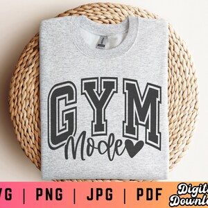 Gym Mode SVG PNG PDF, Varsity Svg Png, Gym Rat Svg Png, Gym Svg Png ...