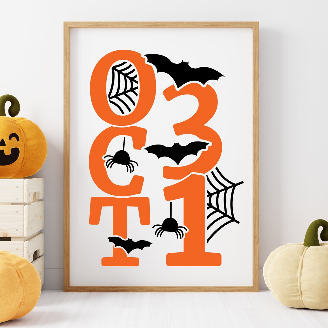 October 31st Printable Sign - Etsy