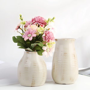 Ceramic Vases Rustic Coastal Small Vases Home Decor, Modern Farmhouse ...