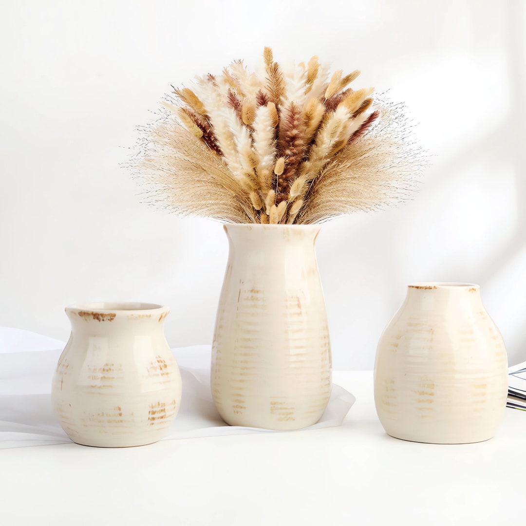 Ceramic Vases Rustic Coastal Small Vases Home Decor, Modern Farmhouse ...