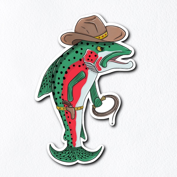 Fly Fishing Sticker - Etsy