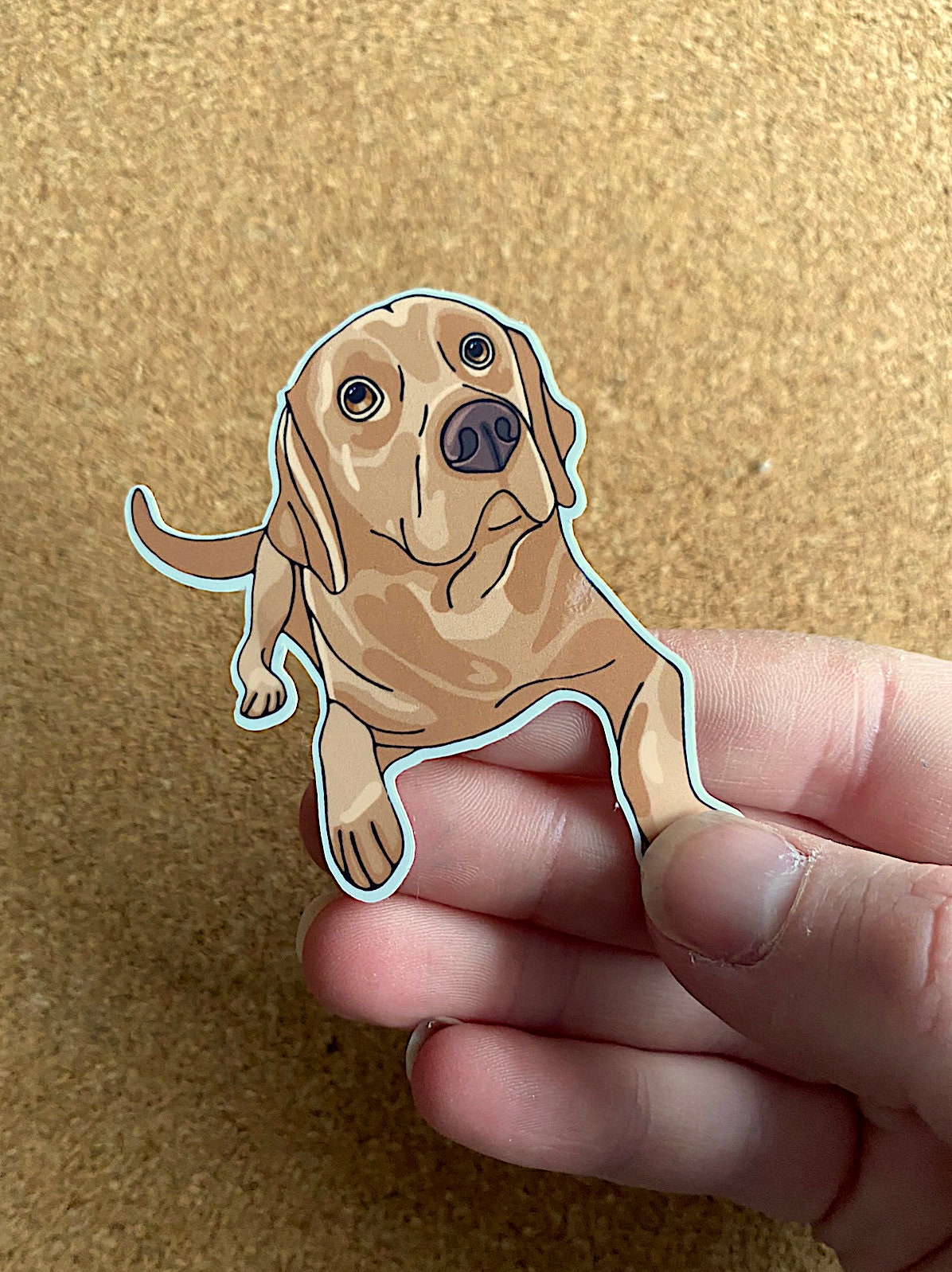 Yellow Labrador Sticker Set Dog Stickers Cute Vinyl Stickers Waterproof ...