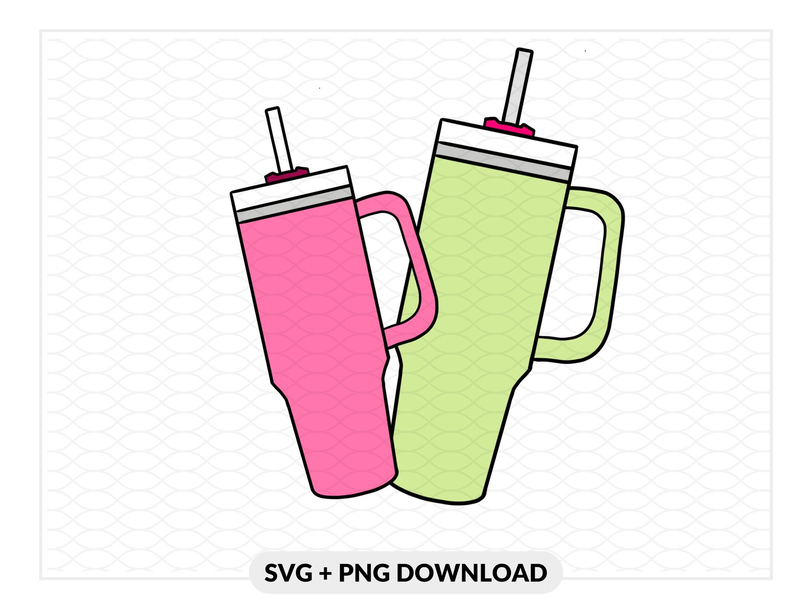 Stanley Quencher Cup Inspired SVG, PNG Download Clipart - Etsy