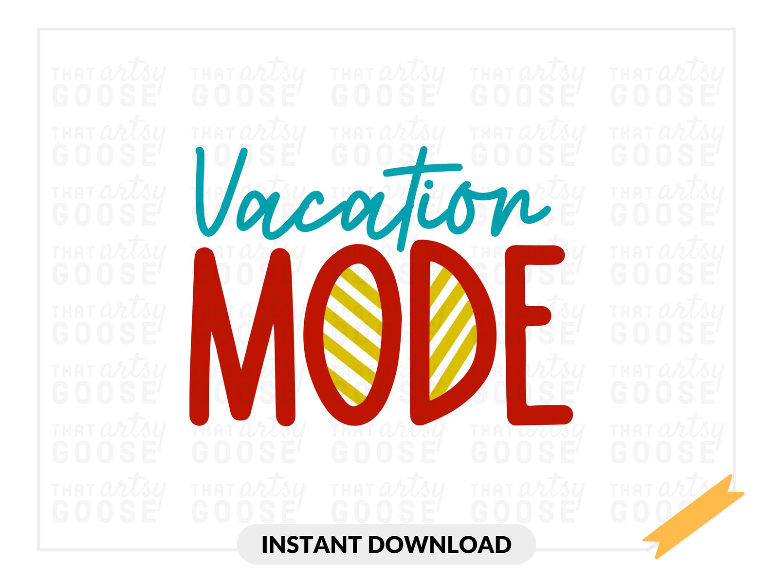 Vacation Mode PNG & Printable Poster Download - Etsy