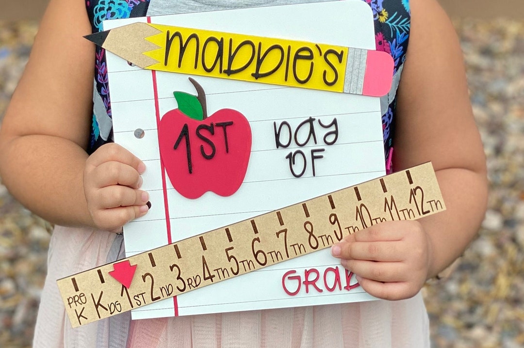 Personalized Back to School Sign - Etsy