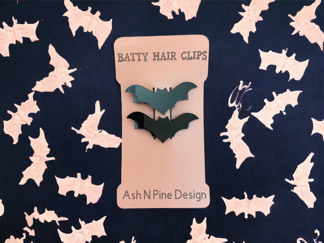 Bat Hair Clips - Etsy