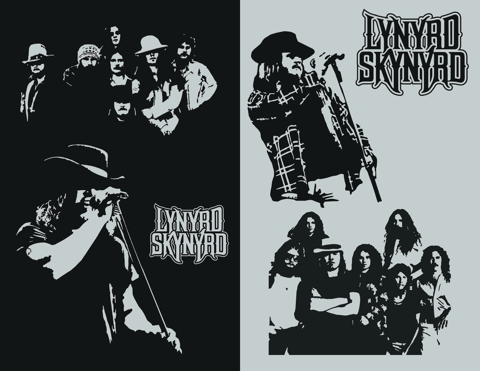 Lynyrd Skynyrd Vector Clipart Digital Download Svg Ai Eps - Etsy UK