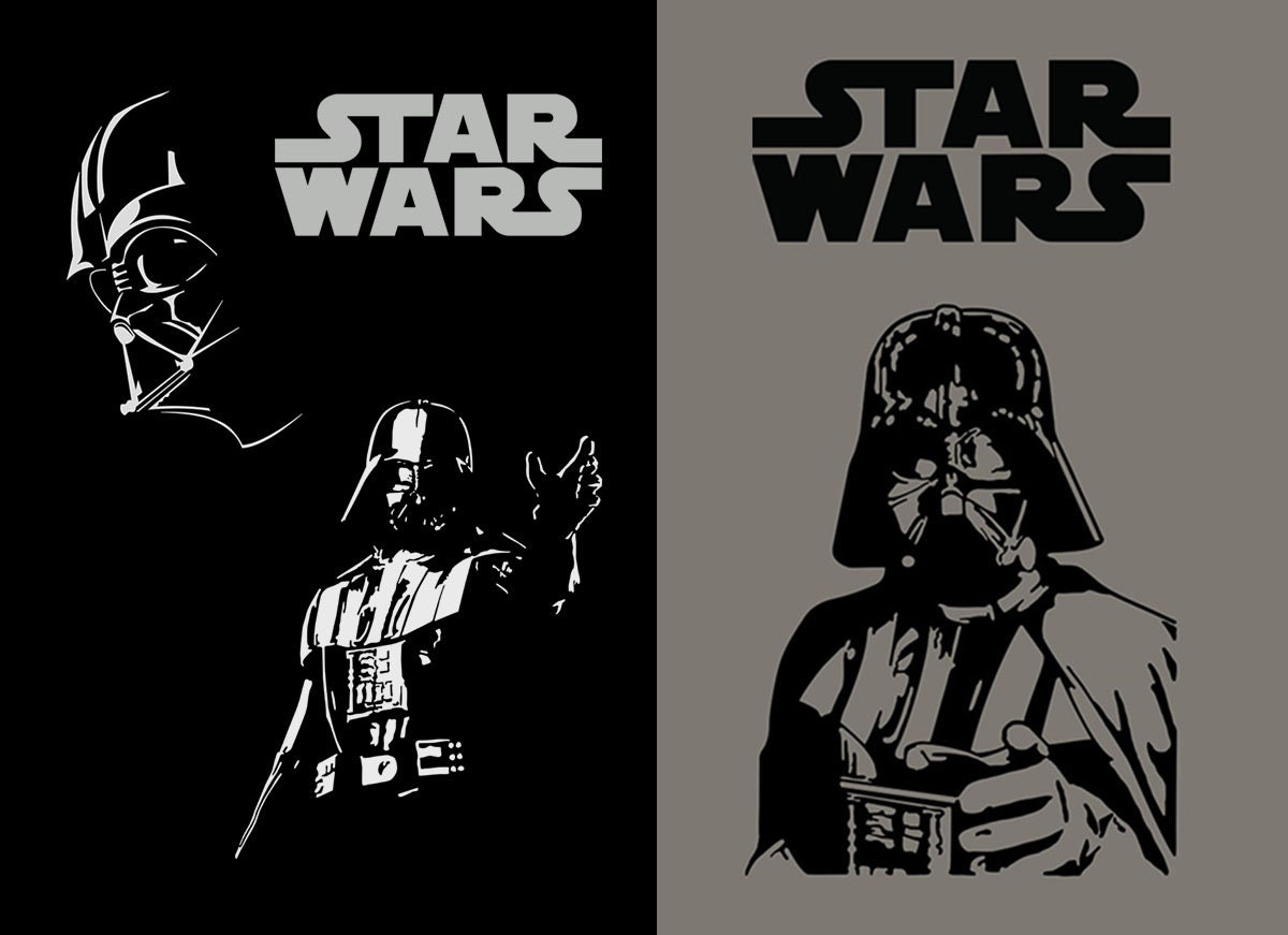 Star Wars Darth Vader Vector Clipart Graphics Digital Etsy