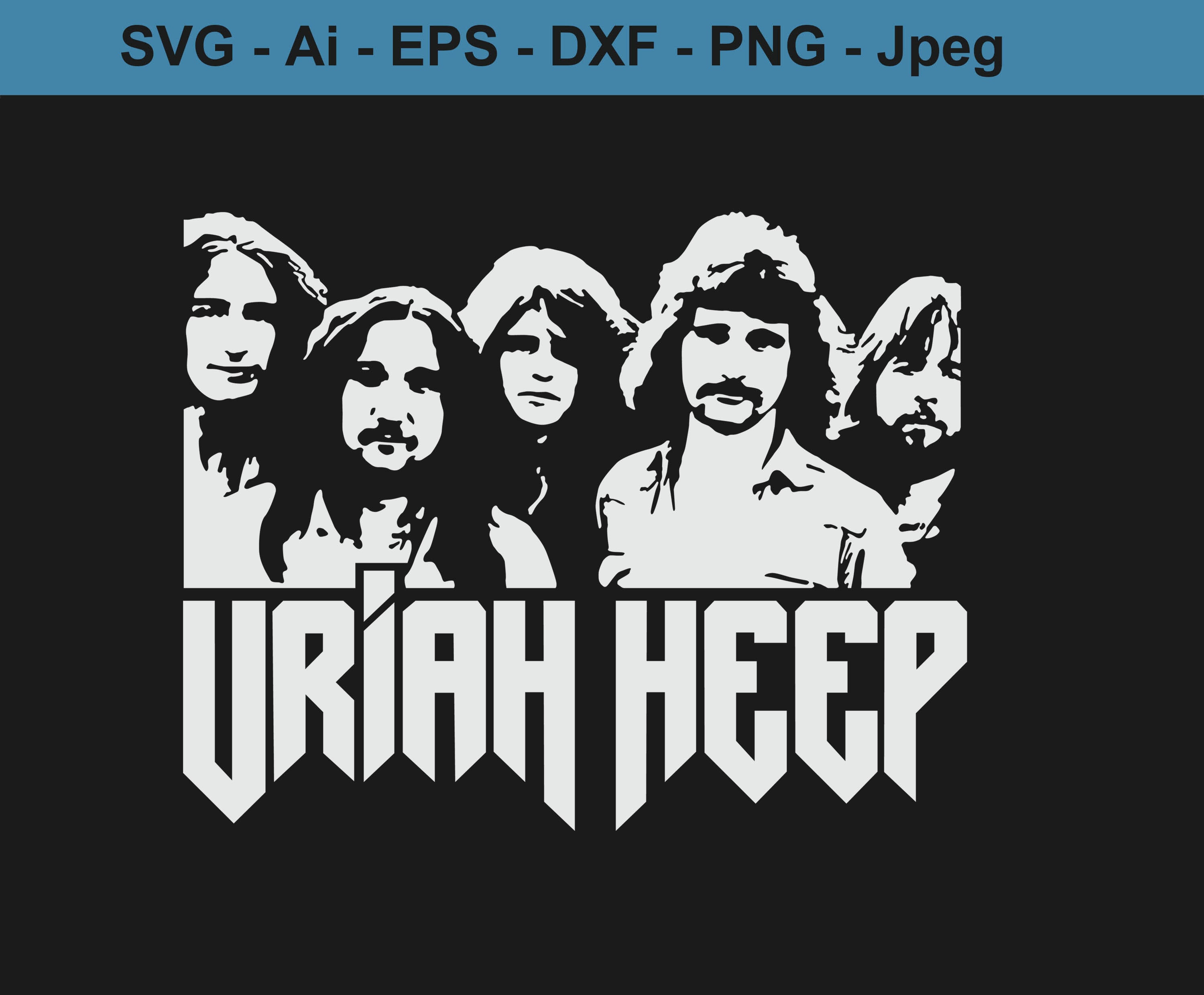 Uriah Heep Vector Clipart Graphics Digital Download Svg Ai - Etsy