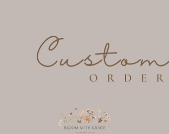 Custom Order, Custom Listing, Personalized Order - Etsy