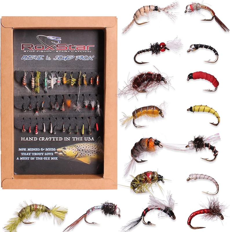 Midge & Scud Trout Fly Assortment | 36 Pack - Etsy