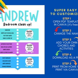 Editable Cleaning Checklist for Kids Room Canva, Cleaning Checklist ...