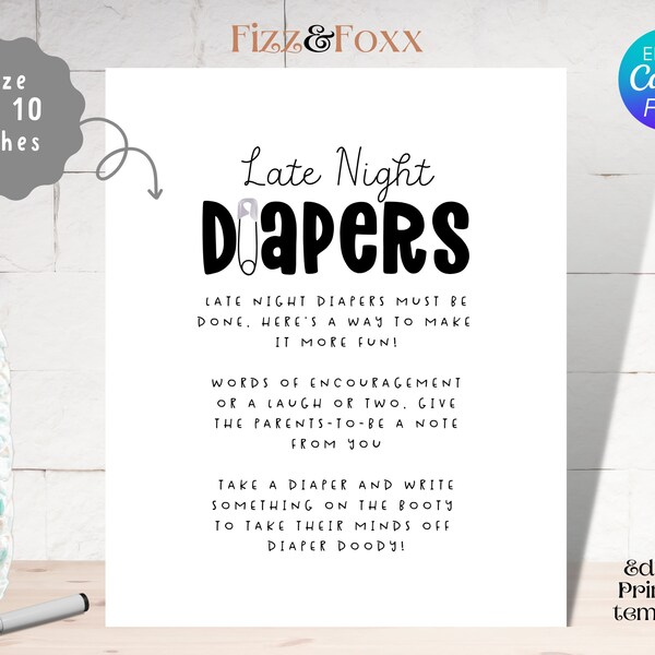 Late Night Diapers Cards - Etsy