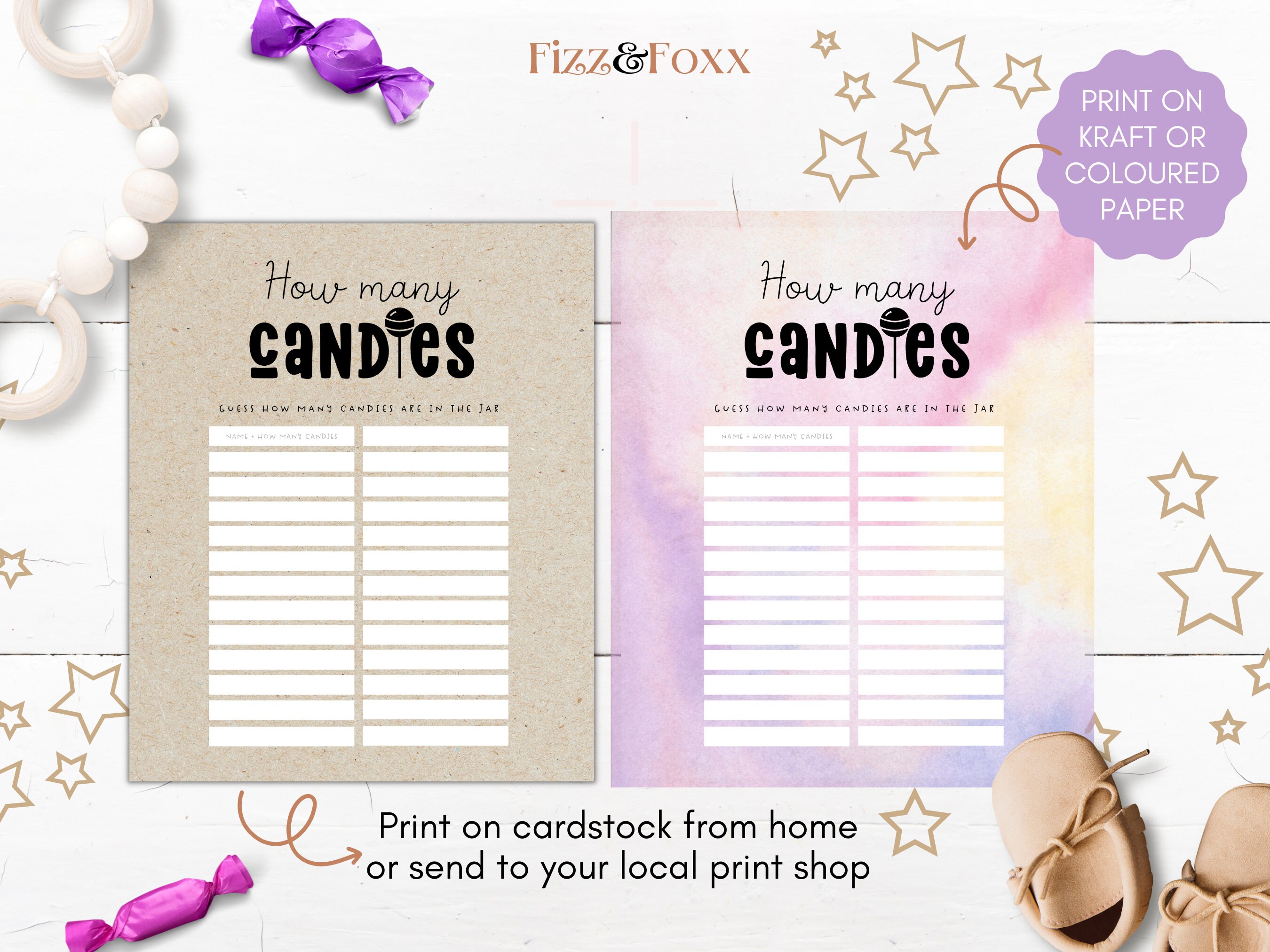 Guess How Many Candy In The Jar Free Printable Prntbl