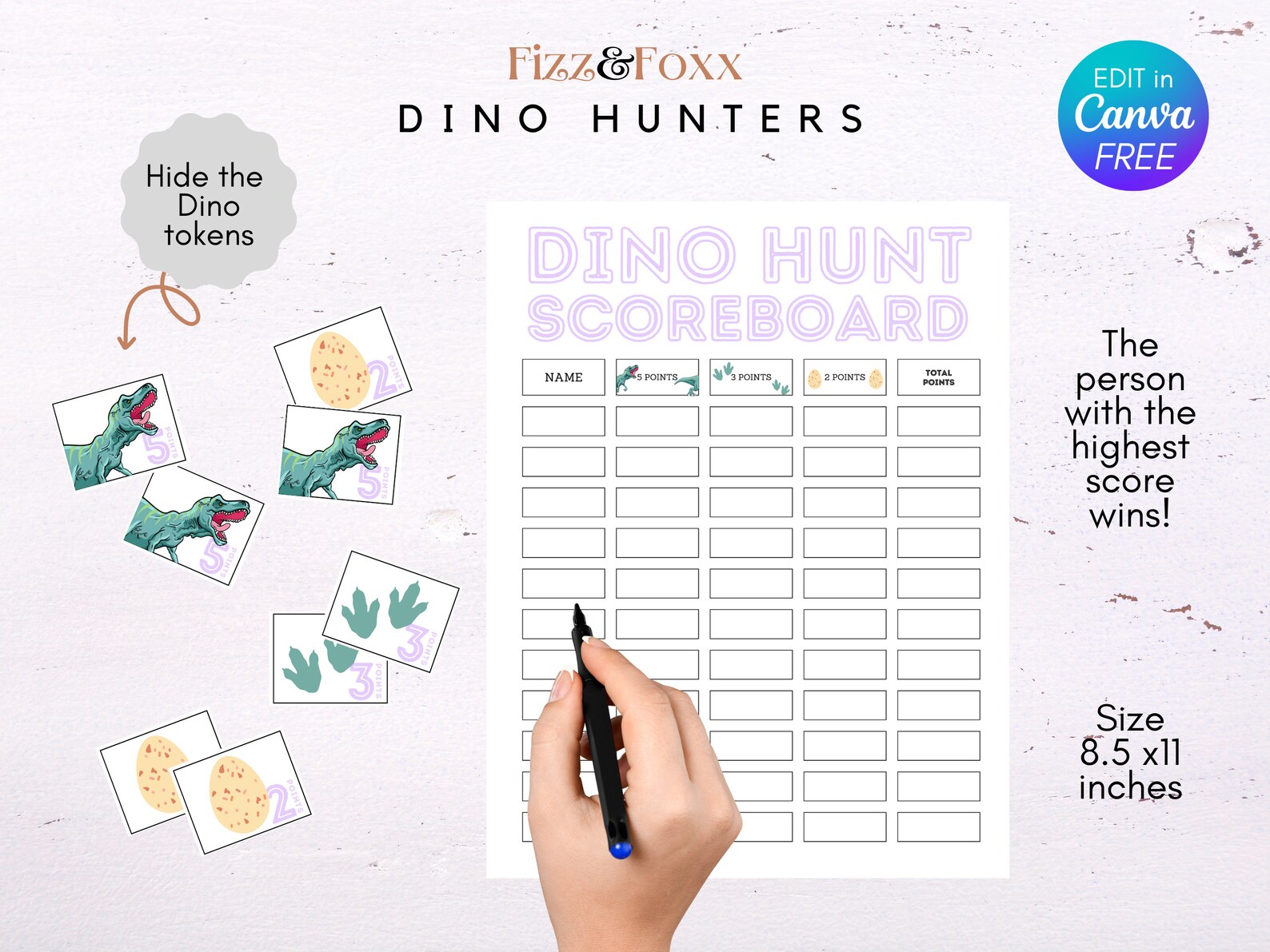 Dinosaur Scavenger Hunt Dinosaur Party Games, Dinosaur Birthday Party ...