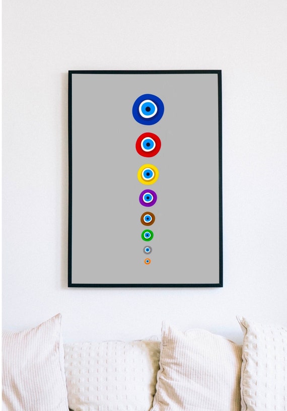 Evil Eye Art Digital Art Wall Art Prints Home Decor - Etsy