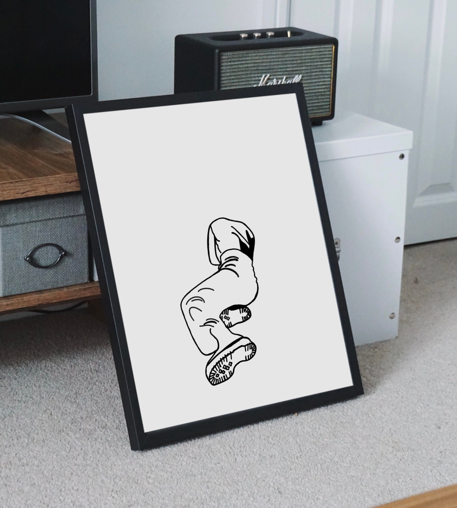 Minimalist Wall Art, Sad, Grief, Pain, Alone, Printable Wall Art ...