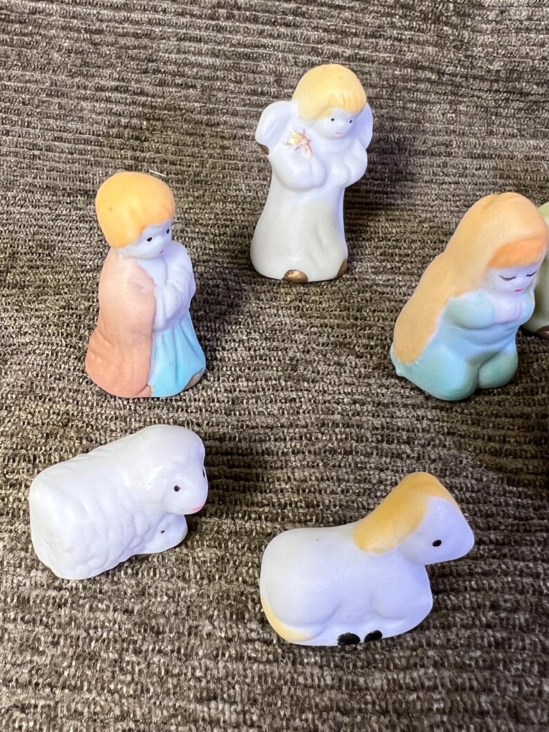 Miniature Nativity, Hermitage Pottery, 11 Pieces - Etsy