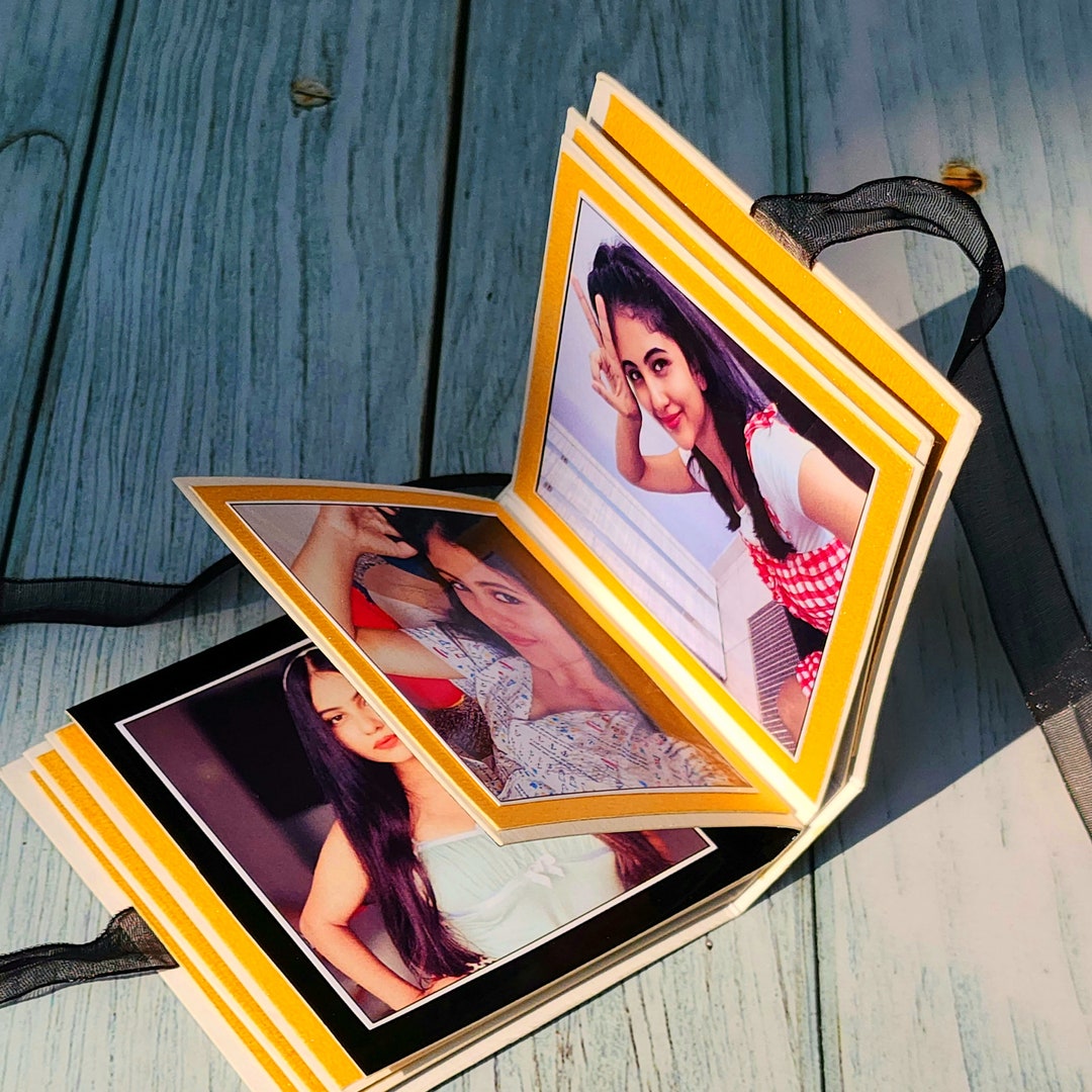 Mini Scrapbook With Photo Customization | Handmade Small Scrapbook ...