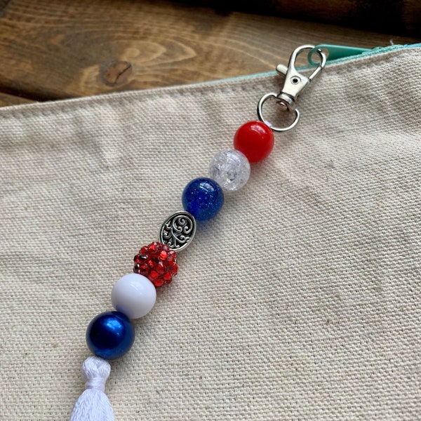 Beaded Keychain - Etsy
