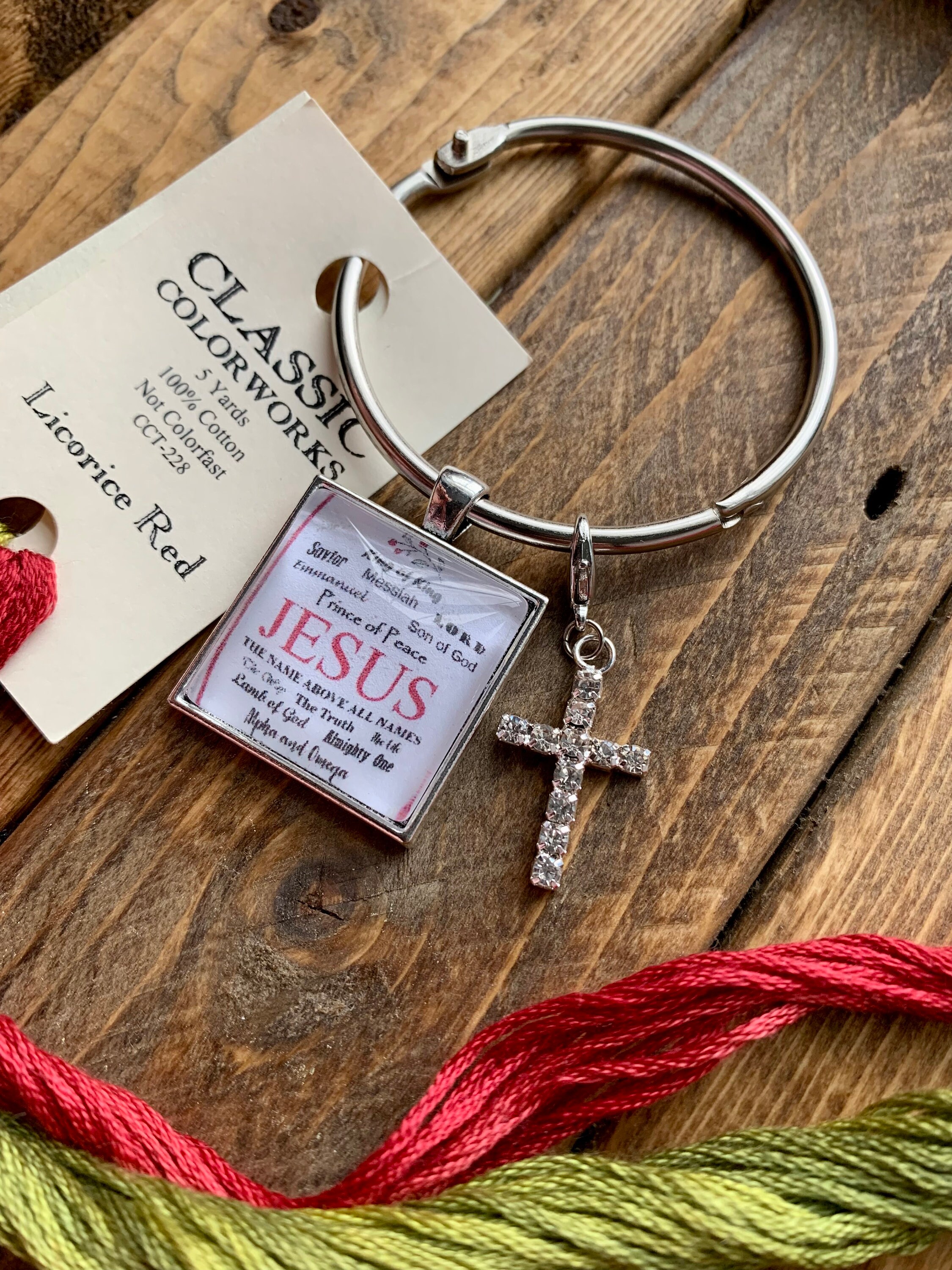 Christmas Thread Keep Names of Jesus Floss Ring Christmas - Etsy
