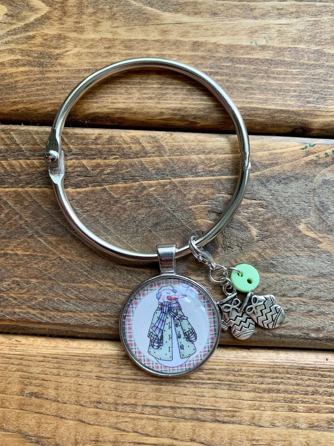 Snowman Thread Keep, Country Snowman Floss Ring, Country Christmas ...