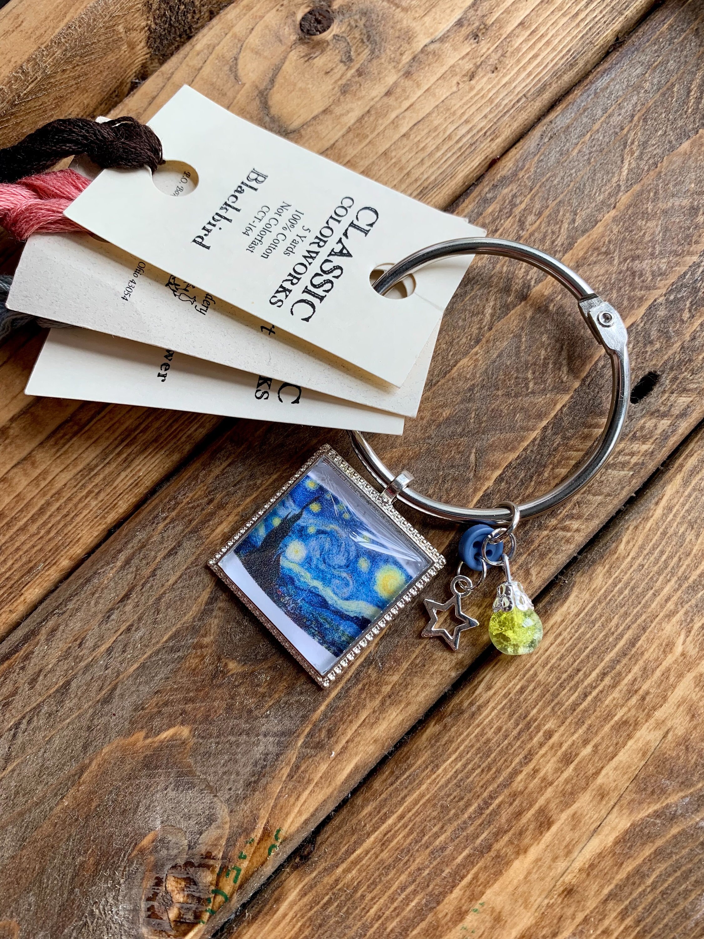 Van Gogh Thread Keep Van Gogh Floss Ring Starry Night Thread - Etsy