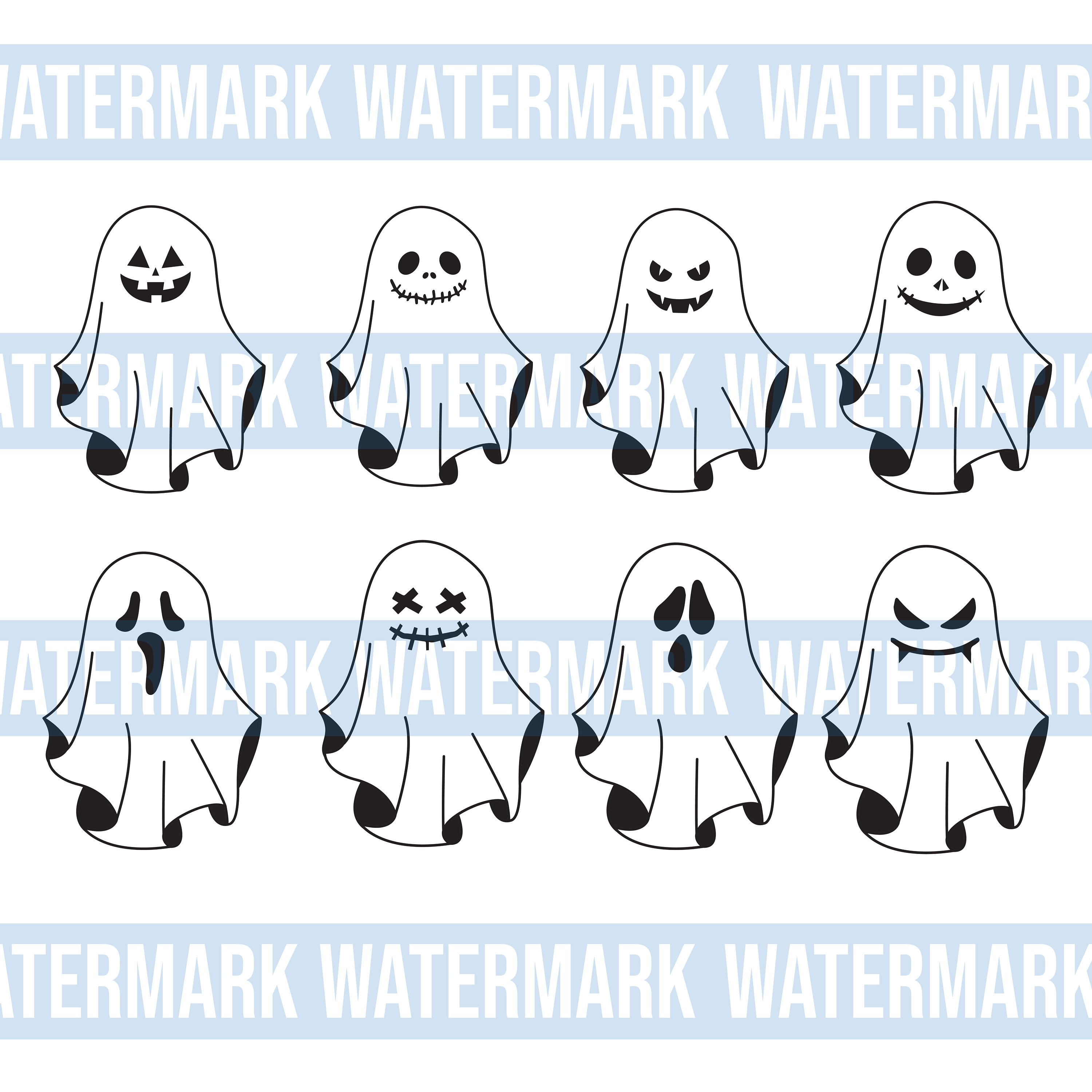 Ghost Boo SVG Boo Ghost Clipart Vector Halloween Cut File - Etsy