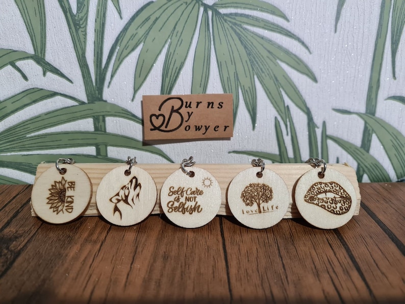 Laser Engraved Wooden Keyrings - Etsy