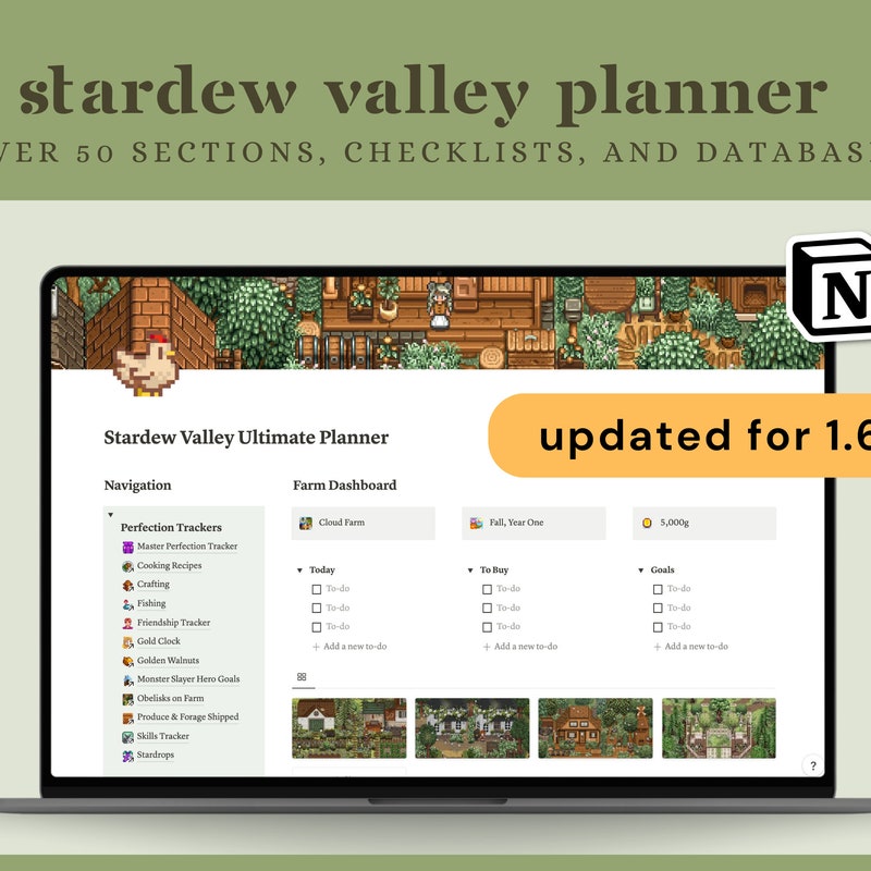 Stardew Calendar - Etsy